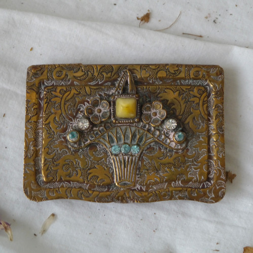 Decorative Vintage Brass Card Case | Milner & Pearce