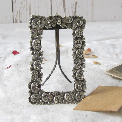 Antique Embossed Silverplate Photo Frame | Milner & Pearce