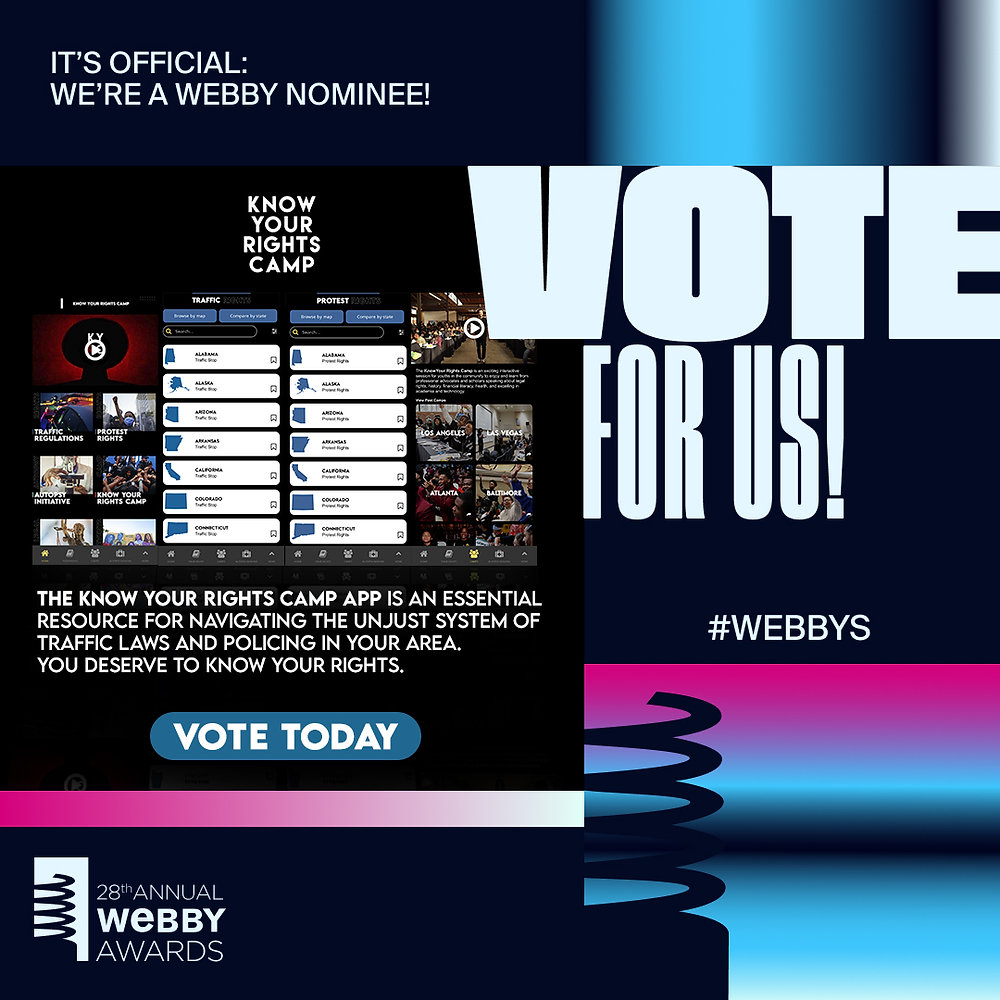 KYRC Mobile App Webby Awards Nomination