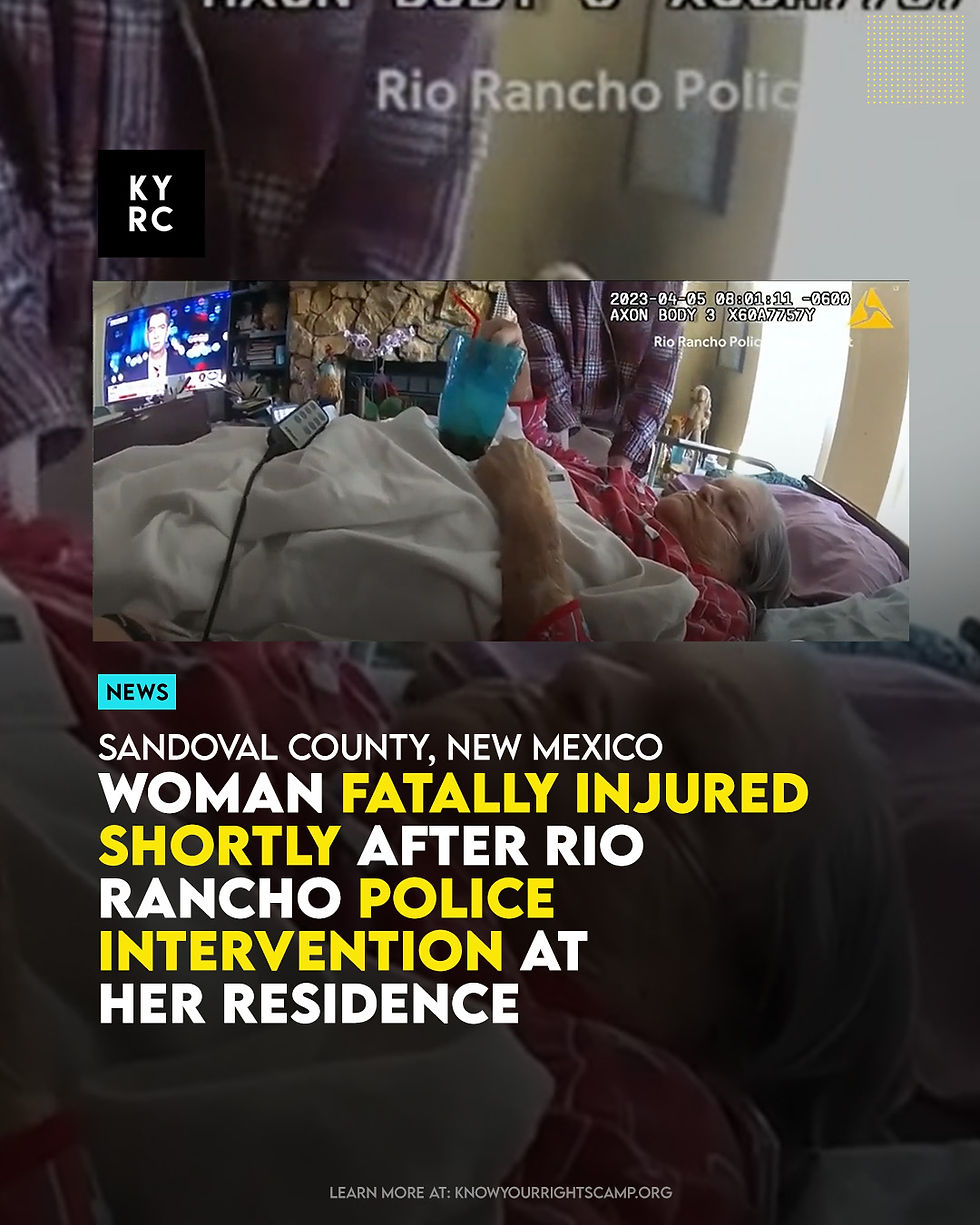 New Mexico Woman Fatally Injured Shortly After Rio Rancho Police ...