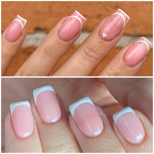 French Tip Tutorials (2 Techniques). | Zoehannah