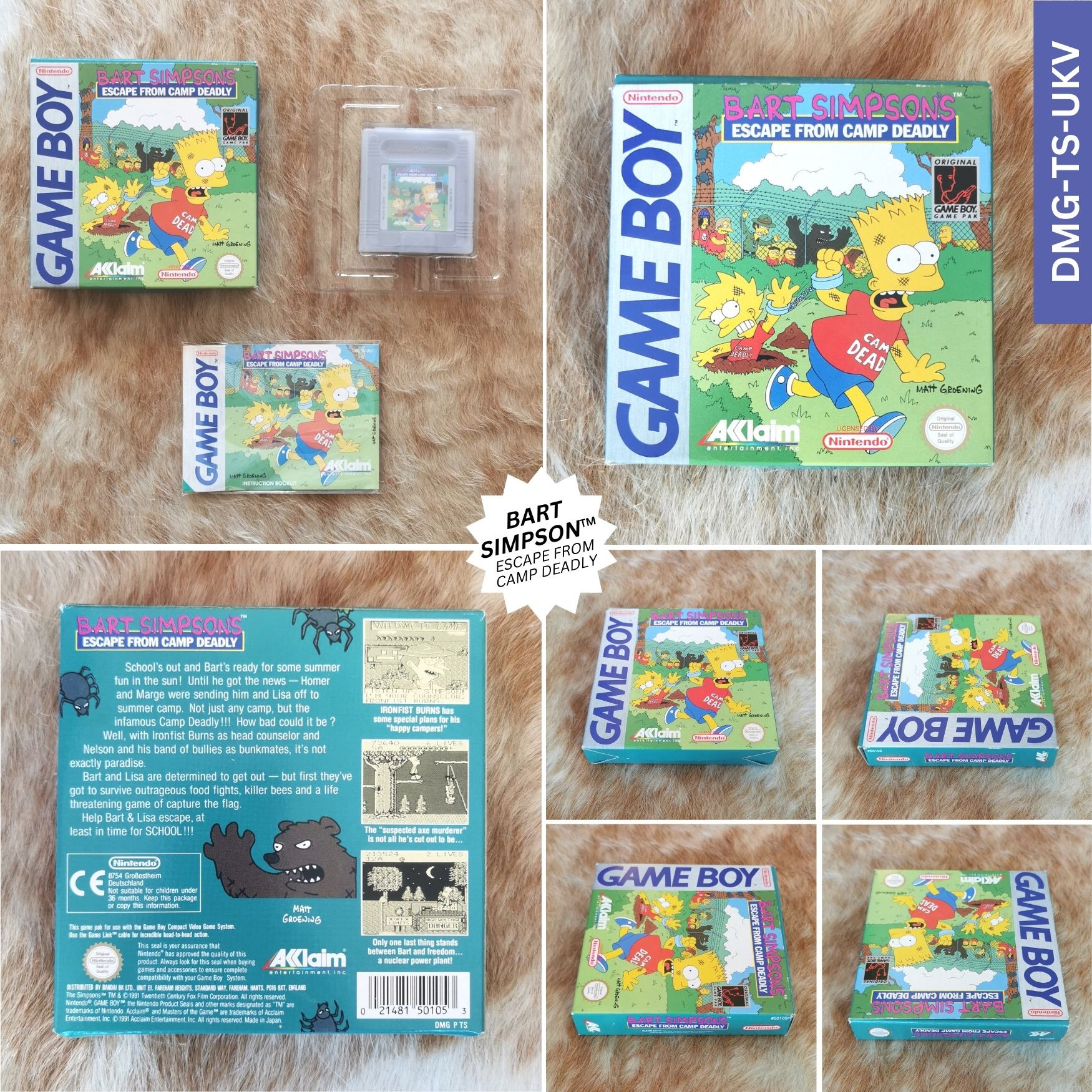 Game Boy™ Bart Simpsons Escape From Camp Deadly™ (DMG-TS-UKV) - Games