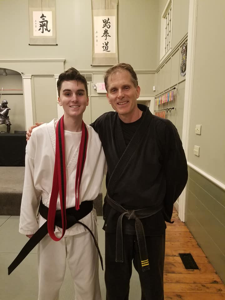 Father & Son Black Belts, 31 years apart