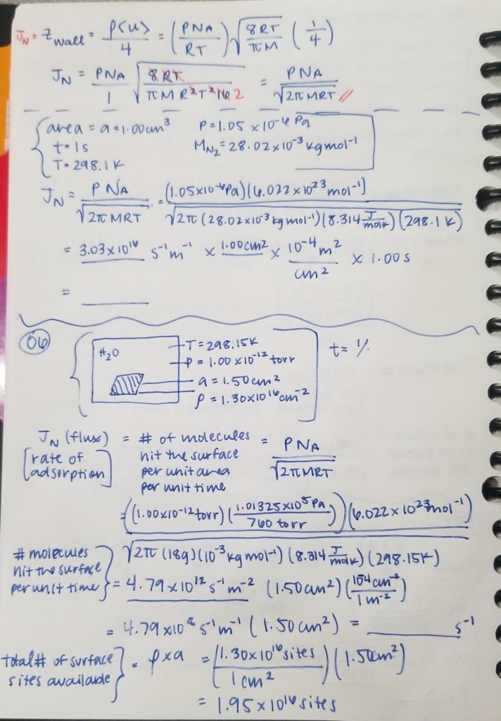 PCHEM Workshop 11 Notes