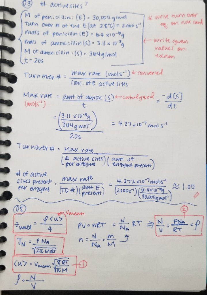 PCHEM Workshop 11 Notes