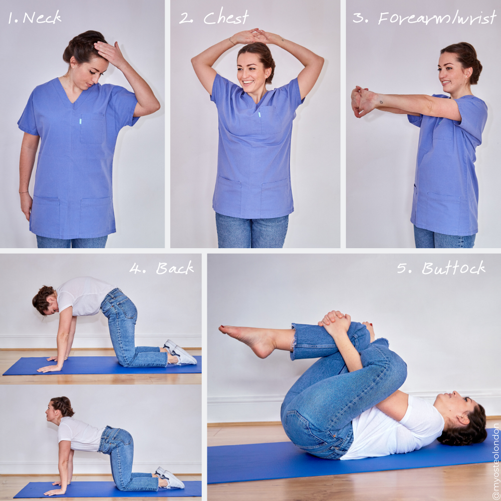Work from home: 5 good stretches | My Osteo London