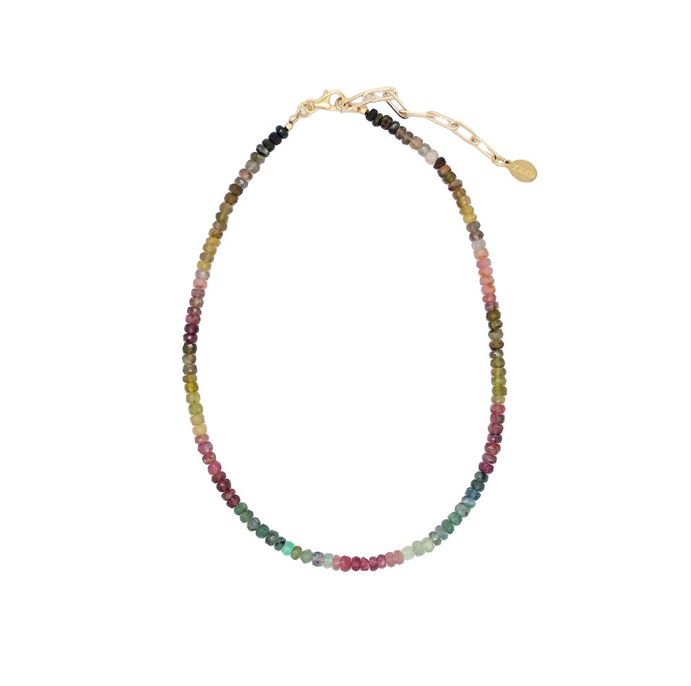 Radiant Tourmaline Necklace | Solvita Collection