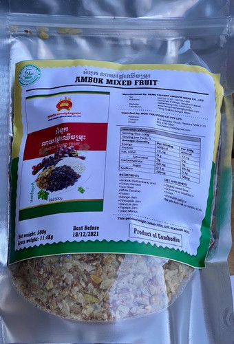 DHAM Heng Ambok Mixed Fruit 500g*20 | Mur Thai
