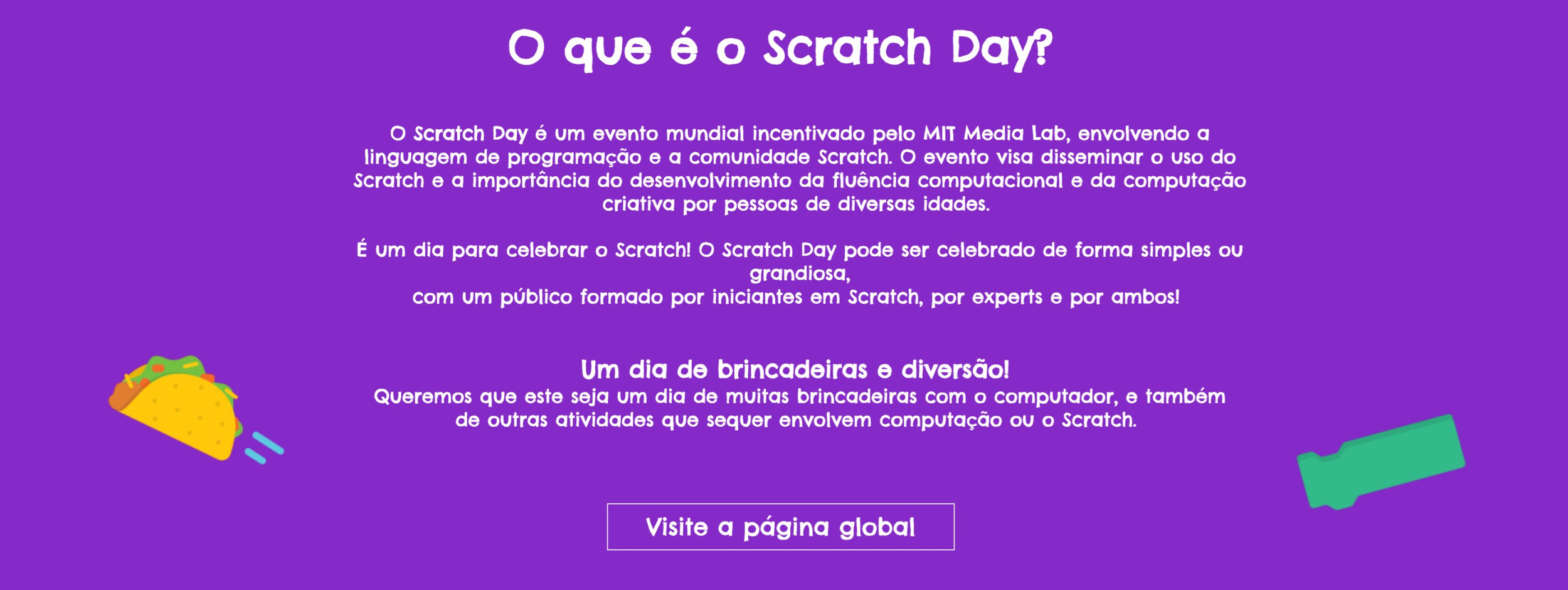 O que é o Scratch Day? | Scratch Day Brasil
