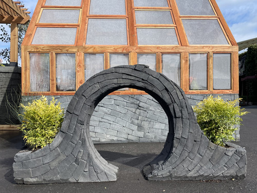Dark Brick Moon Gate Planter | Monster City Studios | MCS MFG INC