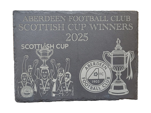 AFC Scottish Cup Winners 2025 Slate A4 Board | AC Creative