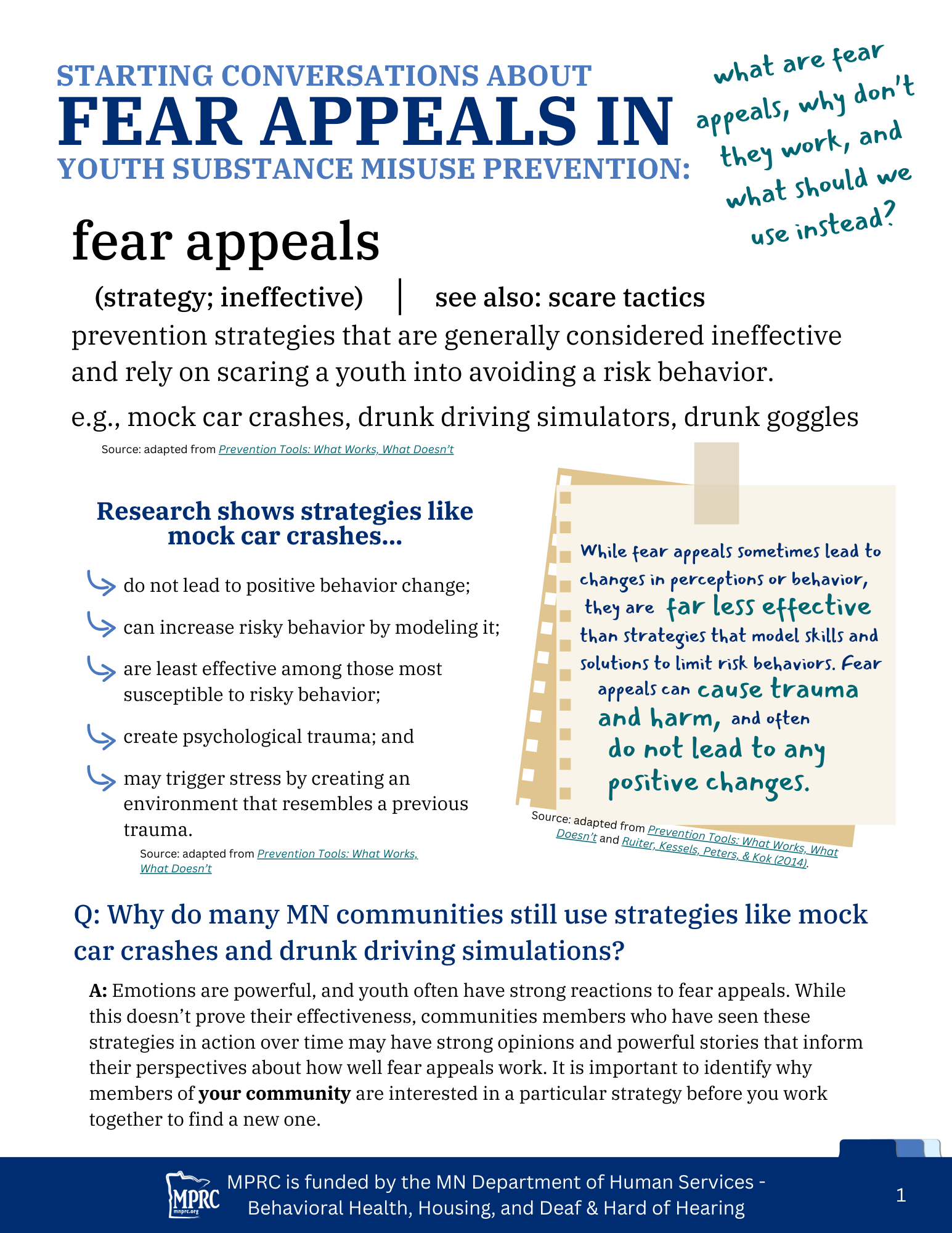 Starting Conversations about Fear Appeals in Youth Substance Misuse ...