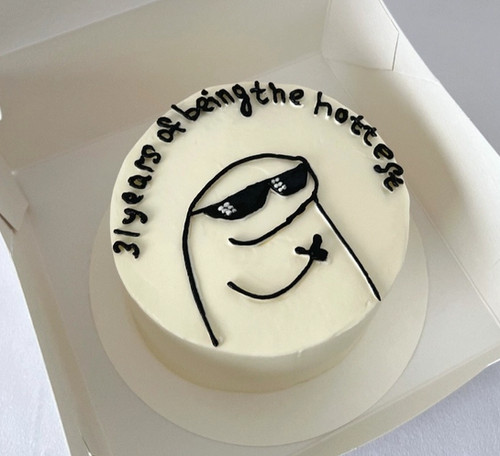 Cool & Confident Meme Cake | Lyra Cakes