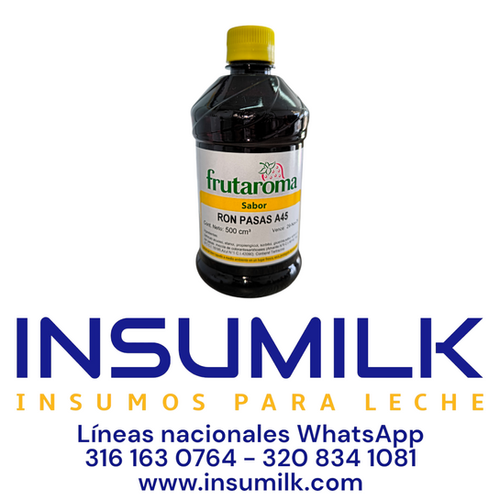 Sabor ron con pasas 500 Ml | Insumilk