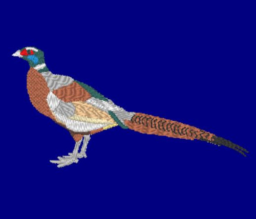 Pheasant PES embroidery pattern | Blue Ewe Embroidery