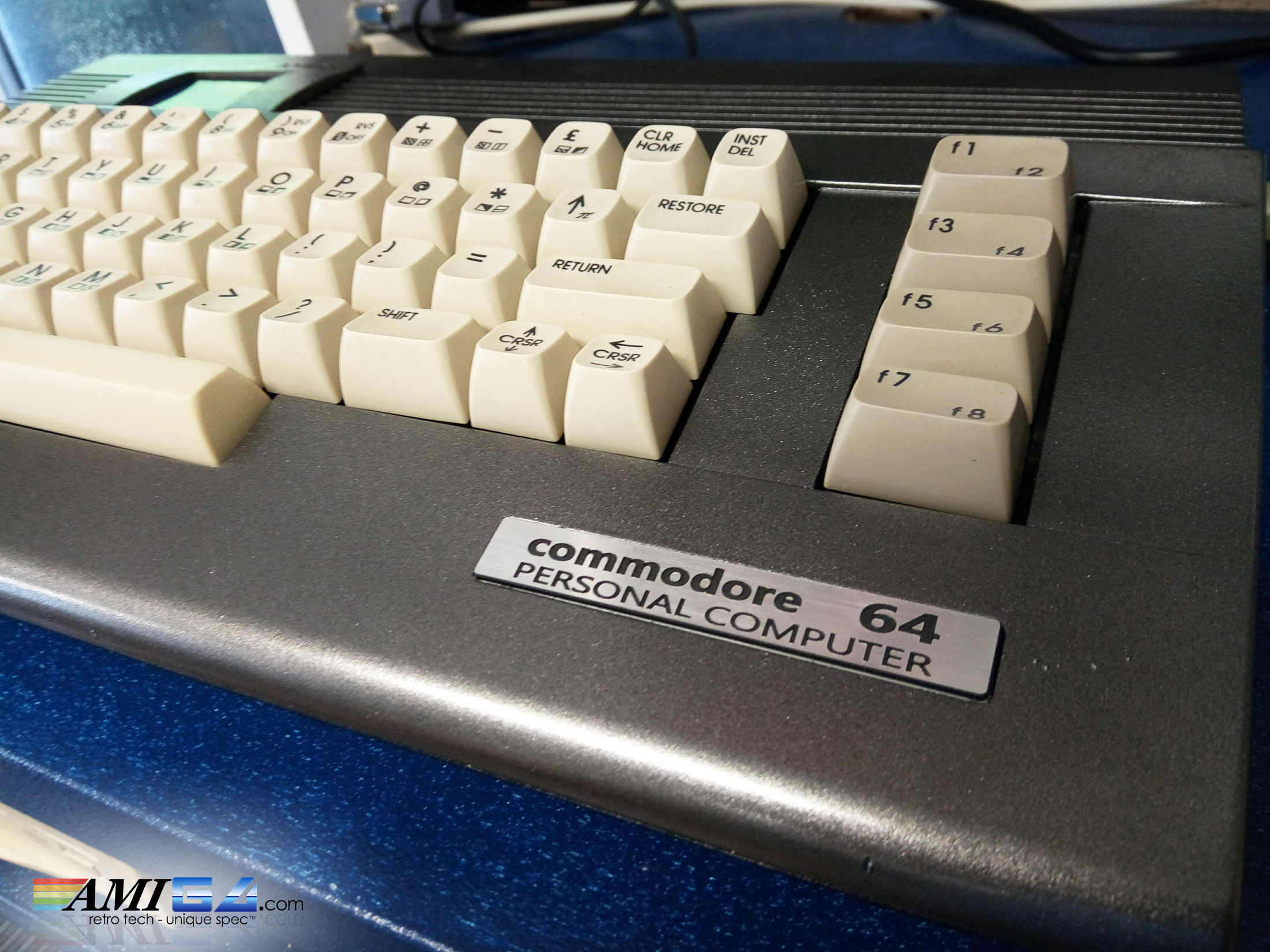 Gun Metal Commodore 64 C64 with Builtin Oscilloscope | AMI64 - Amiga & C64