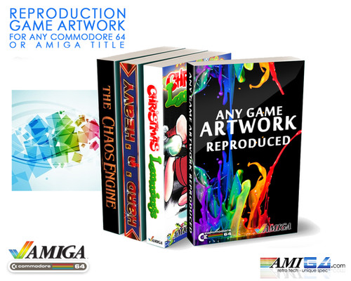 Reproduction C64 & Amiga Game Artwork