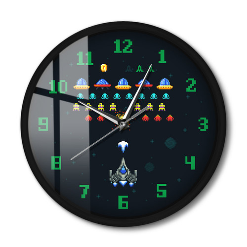 Wall Clock | Space Alien Invaders