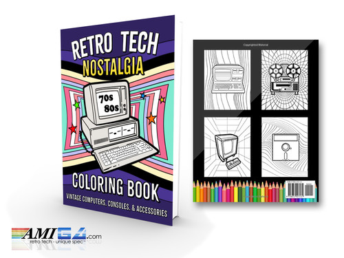 Retro Tech Nostalgia : Coloring Book