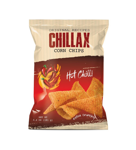 Chillax Corn Chips Hot Chili | Savory Olive Oil