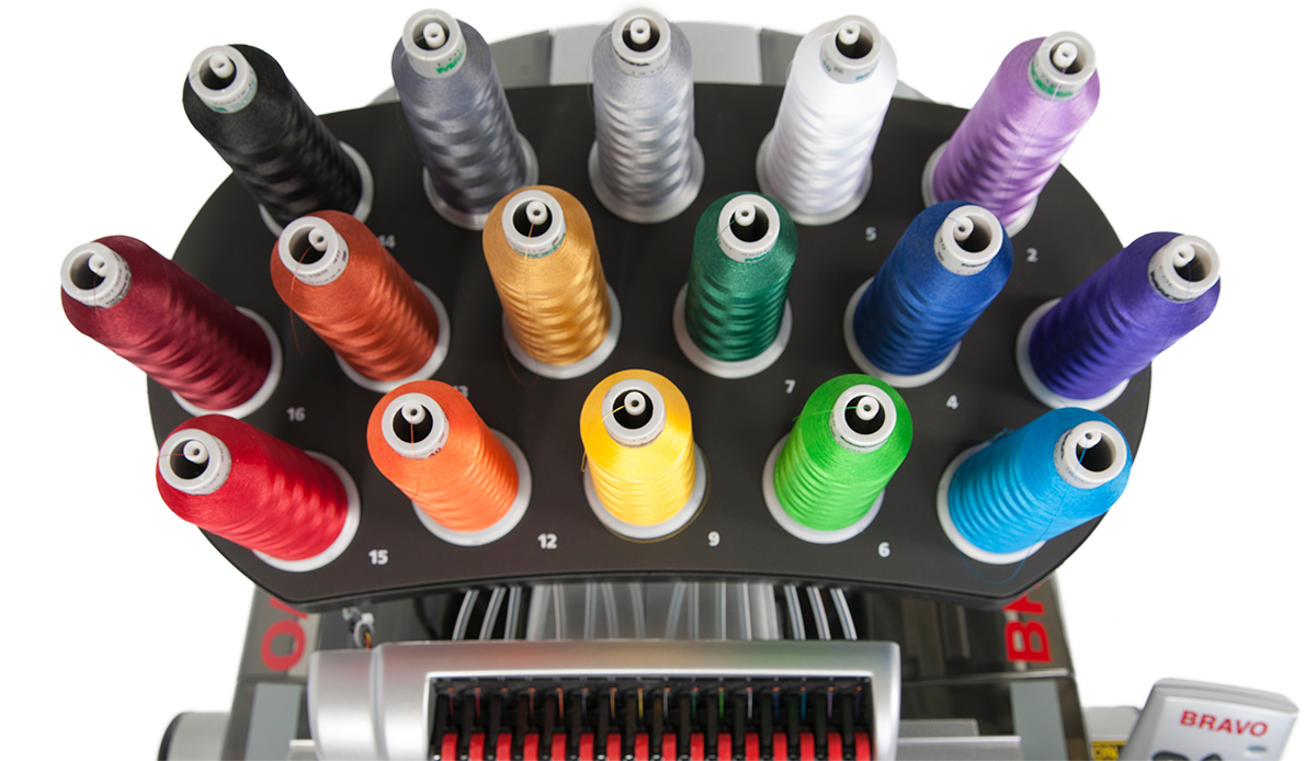 Melco Amaya Bravo 16 Needle Embroidery Machine DesignShop Pro+ AND ...