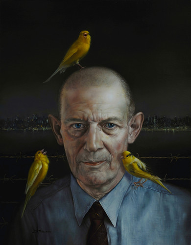 Robert Stroud (Birdman of Alcatraz) 18 x 14, oil on Belgian linen ...