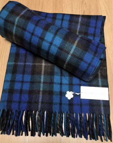 Buchanan Blue Tartan Blanket/Throw | Florencelilly