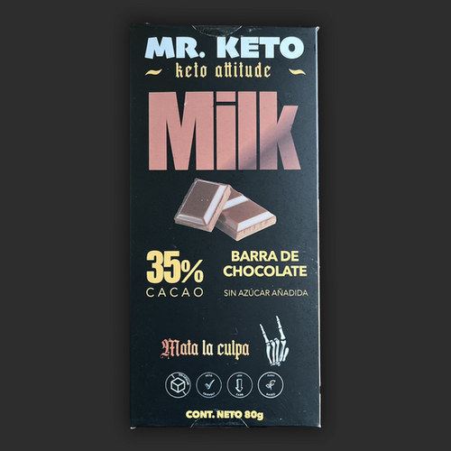 Barra de chocolate de MILK - MR KETO - 35% Cacao | Cristina Marnich