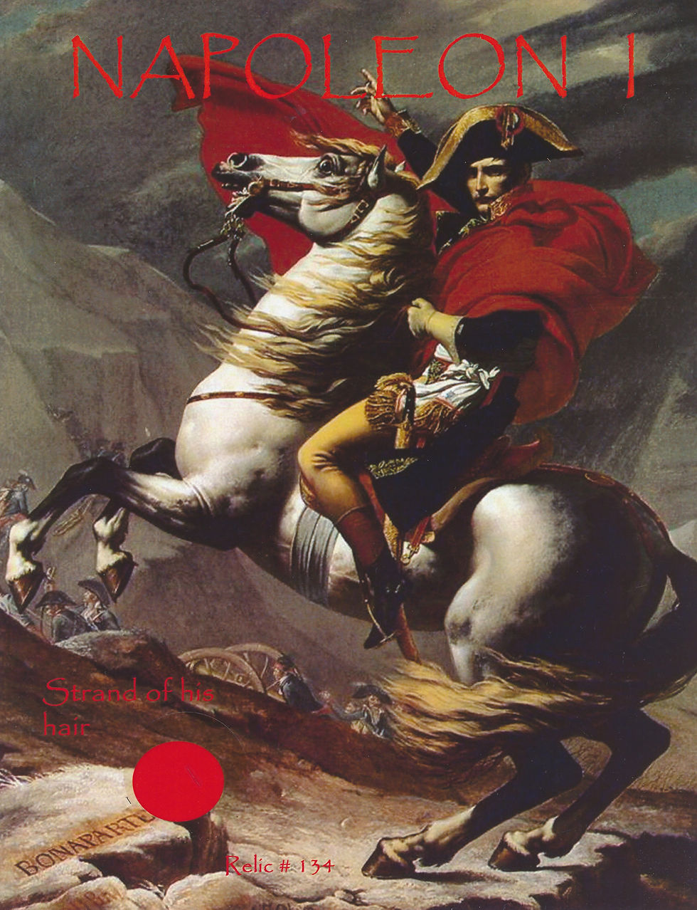 Todd Mueller Relic Card 134 - Napoleon Bonaparte Hair Strand | Todd Mueller