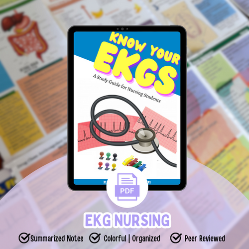 EKG Study Guide (Digital-PDF) | nursebossstorellc