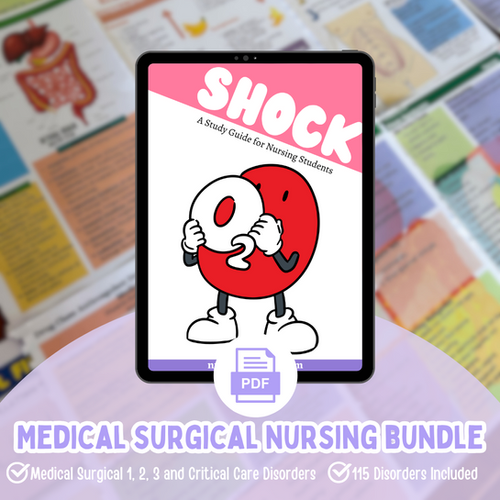 Shock Study Guide (DIGITAL-PDF) | nursebossstorellc