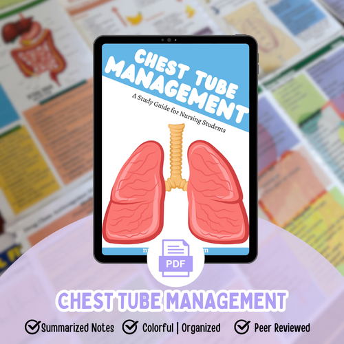 Chest Tube Management (Digital-PDF) | nursebossstorellc
