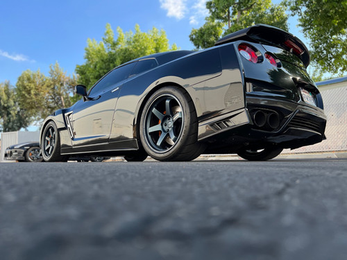 N-Tune Spec T Rear Bumper Lower Side Cover (CF): 2017-2022 Nissan R35 ...