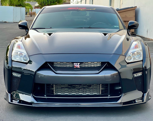 N-Tune Spec T Front Lip Splitter w/ Brake Duct (CF): 2017-2022 Nissan ...