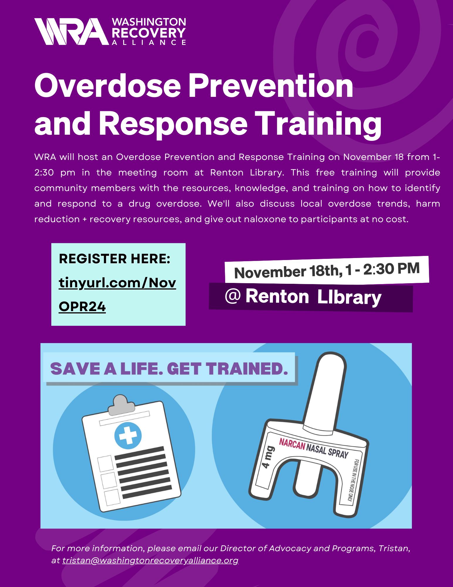 Overdose Prevention and Response Training | WRA