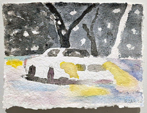 Stephen Lack, Driving in Snow (2026) | Multiples&SmallWorks