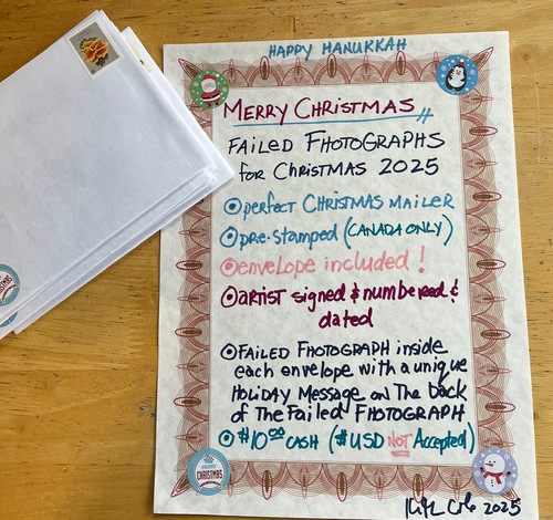 Keith Cole, FAILED FHOTOGRAPHS for Christmas (2025) | Multiples&SmallWorks