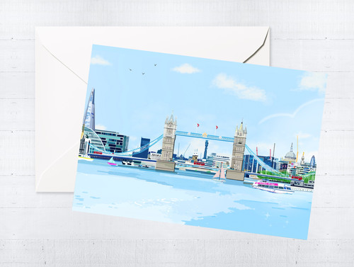 Tower Bridge Greeting Cards & Box Sets | London Designs | Njeri Illustrated