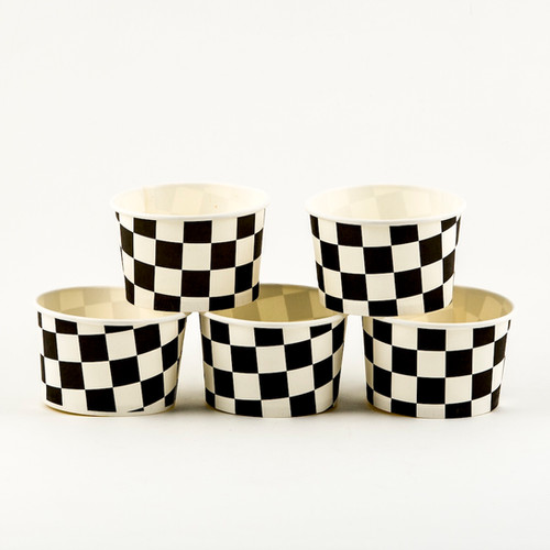 Checkered Ice Cream Cups (5) | RaceChex