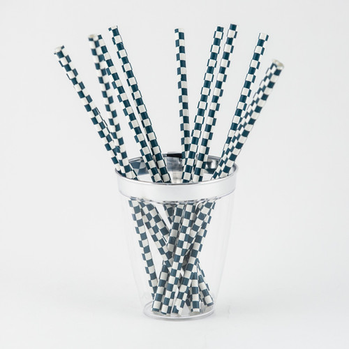 Checkered Drinking Straws | RaceChex
