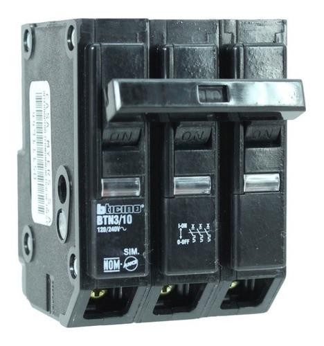 INTERRUPTOR TERMOMAGN?TICO 3X60 A, 120/240 V~, 10 KA, MONTAJE ...