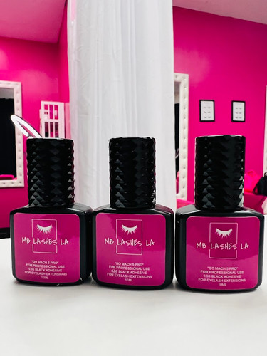 "Go Mach 5” Pro Grade lash extension adhesive 10ml | MB Lashes LA