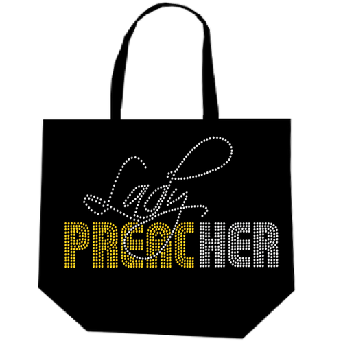 LADY PREACHER BLING TOTE | CROWNHERWEAR