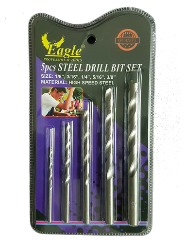 5pcs. Steel Drill Bit Set | Eagle Website