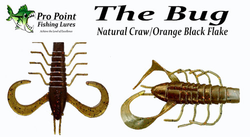 The Bug - Natural Craw Orange Black Flake | propointfishinglures