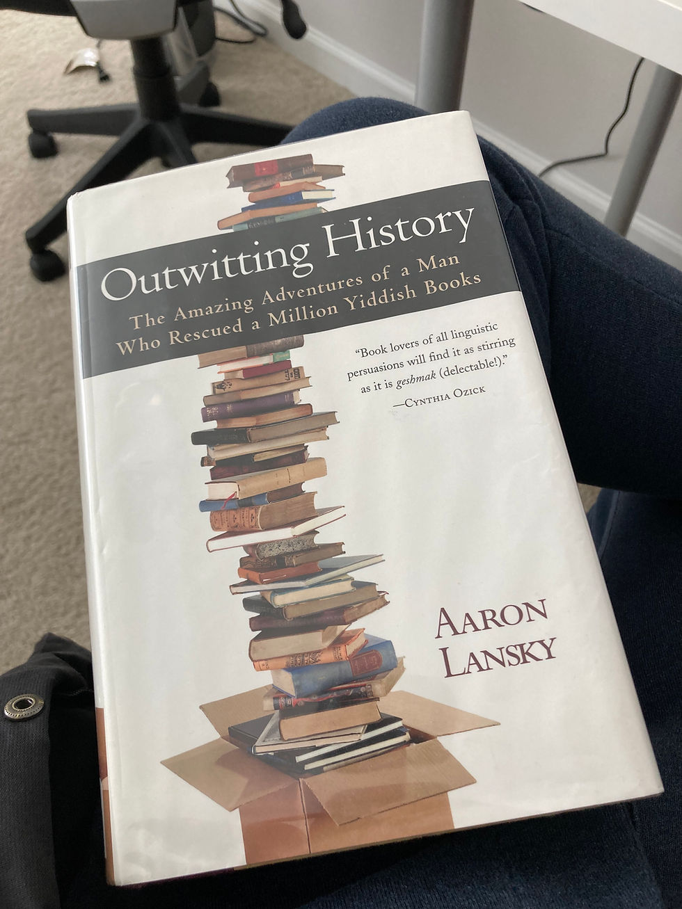Shabbat Reading: Aaron Lansky's Outwitting History
