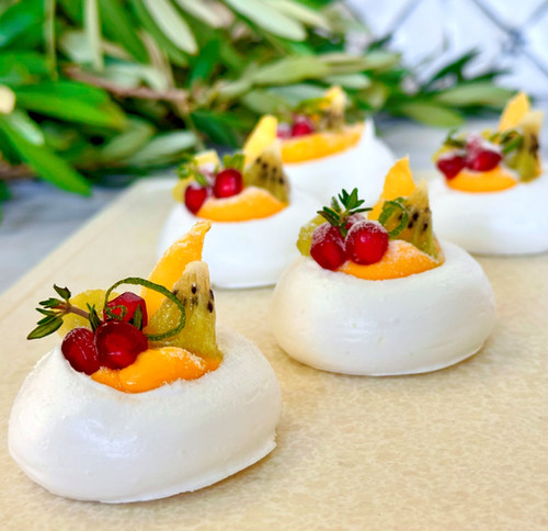 Summer Fruit Pavlovettes with Seasonal Alphonso Mango Curd (GF friendly ...