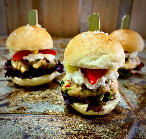 Chicken Satay Burger | thelimetreecafe