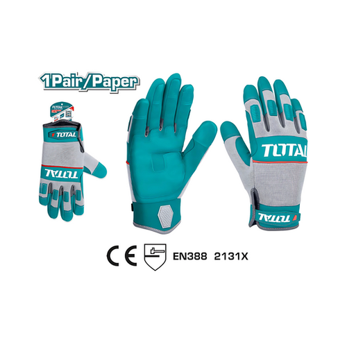 TOTAL Mechanic Gloves XL (TSP1806-XL) | KIRI TOOLS Cambodia