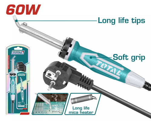 TOTAL ELECTRIC SOLDERING IRON 60W (TET2606) | KIRI TOOLS Cambodia